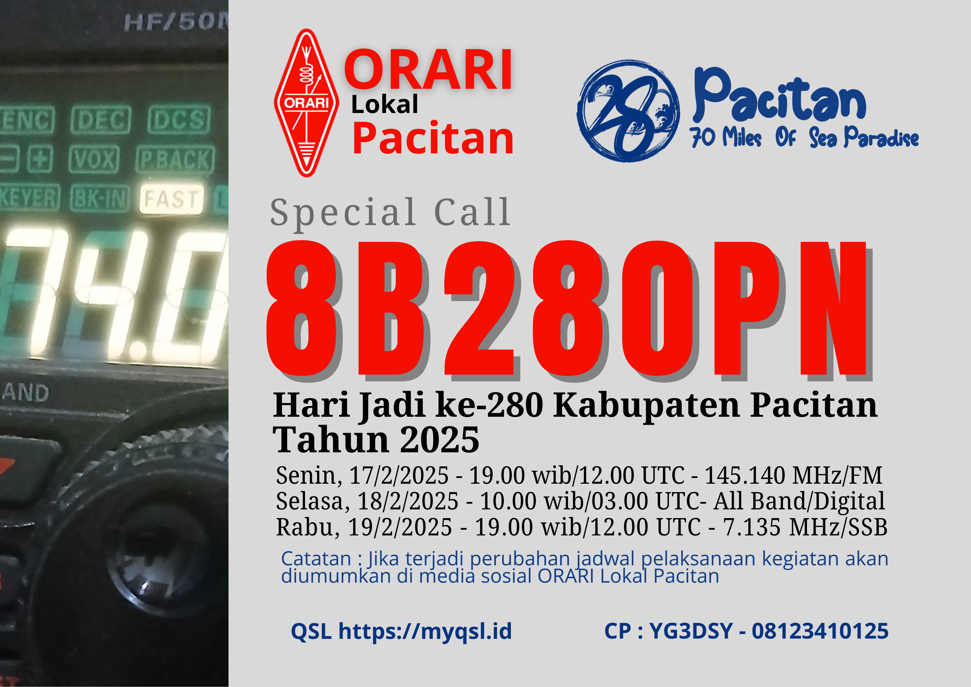 SES 8B280PN - ORARI